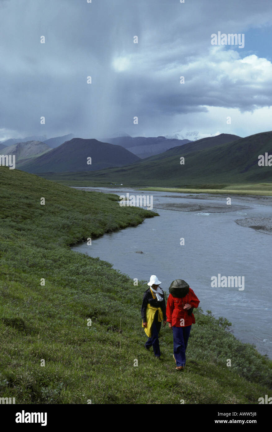 Hula Hula River in the Arctic National Wildlife Refuge ANWAR Alaska ...