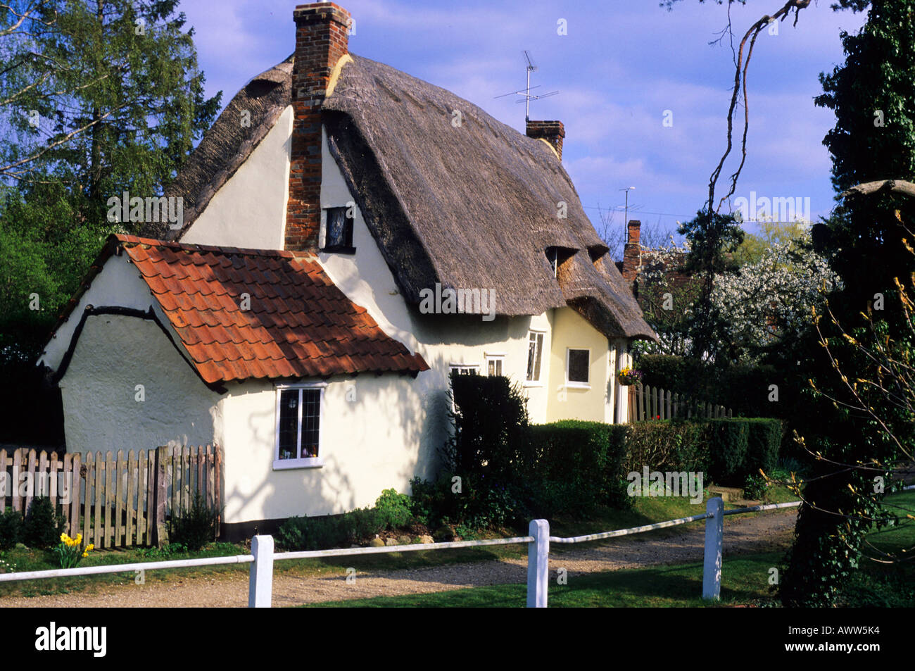 Arkesden Essex England thatched house parish village Stock Photo - Alamy