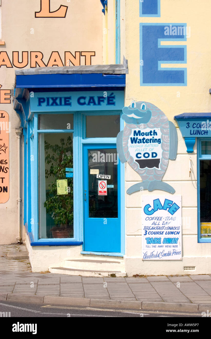 Fish and chip cafe Bognor Regis West Sussex UK Stock Photo - Alamy