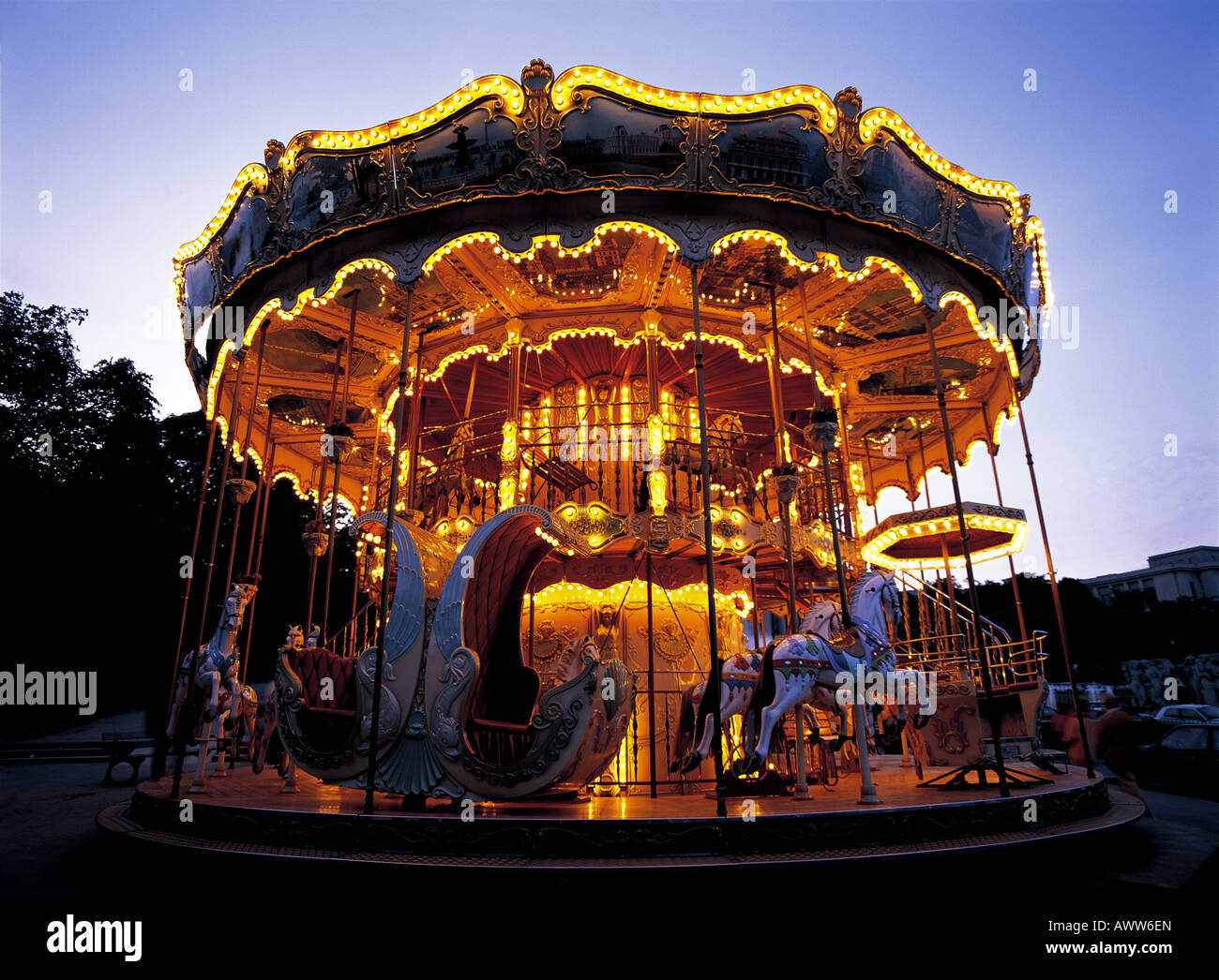 Carousel Montmartre Paris France Stock Photo - Alamy