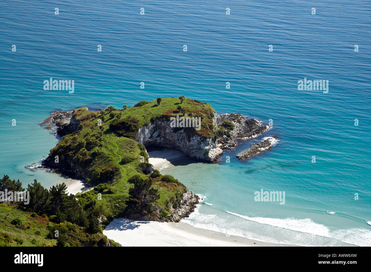 Mapoutahi Historic Maori Pa Site Purakanui Bay north of Dunedin South ...