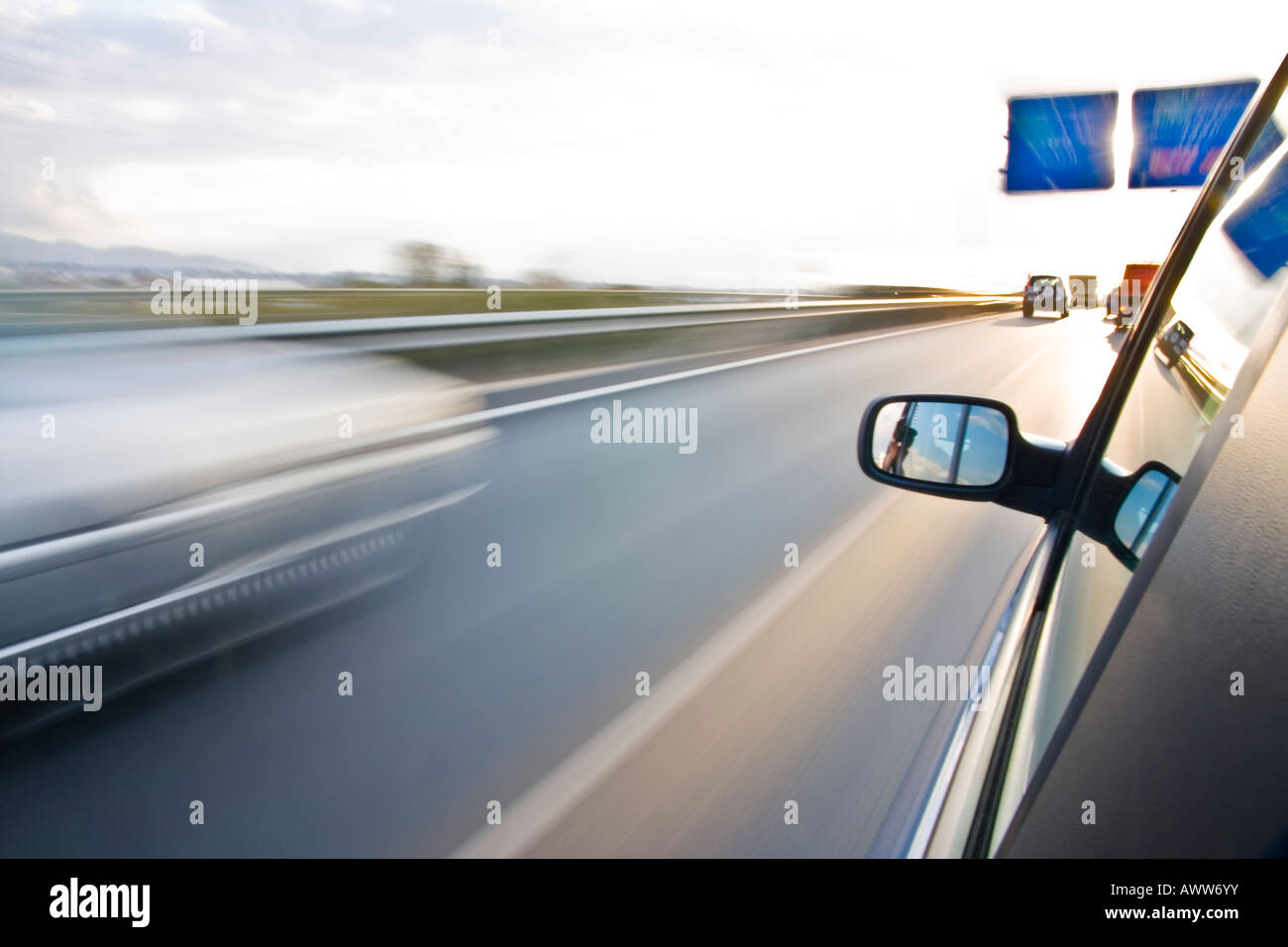 Abstract high speed blur from a car heading sun Stock Photo - Alamy