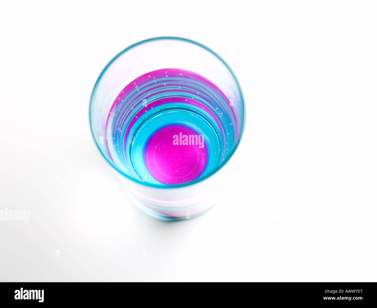 A COLOURFUL GLASS OF MINERAL WATER Stock Photo - Alamy