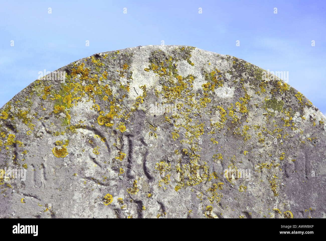 View of tombstone Stock Photo - Alamy