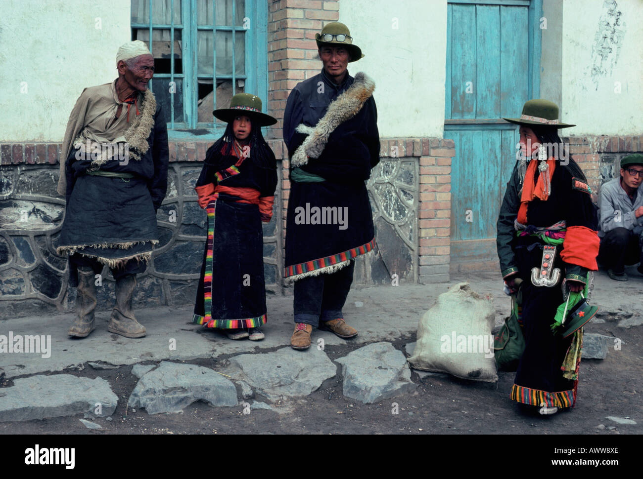 Golok people at Ta Ho Pa in the Amdo region of Ching hai province Tibet ...