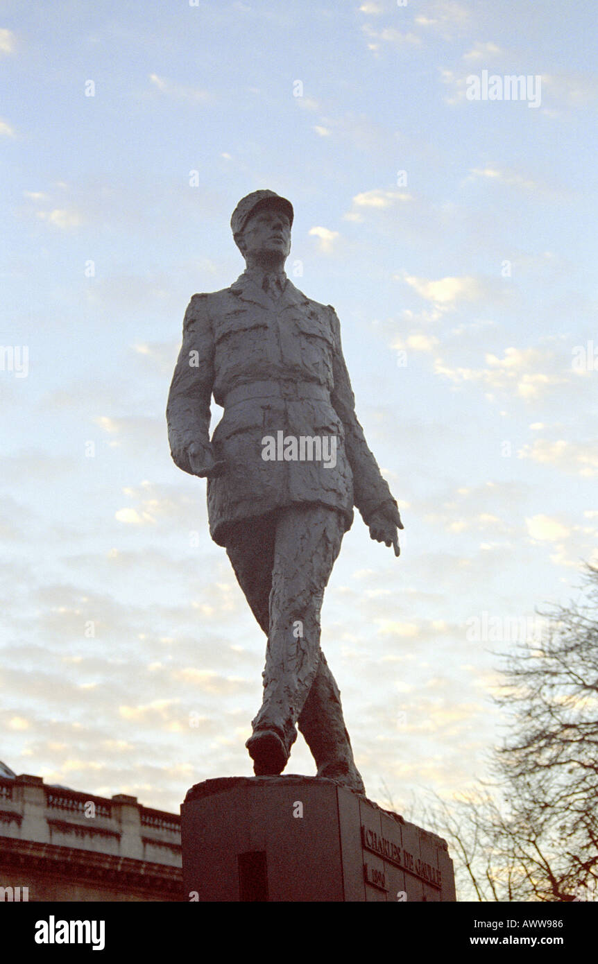 Statue of General Charles De Gaulle, Place Clemenceau, Paris, France ...