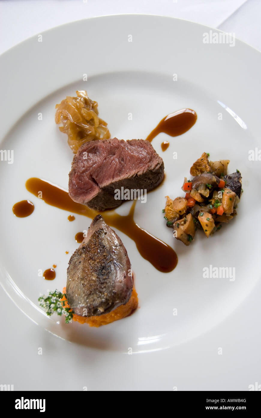 Wild game plate, Scotland,UK Stock Photo - Alamy