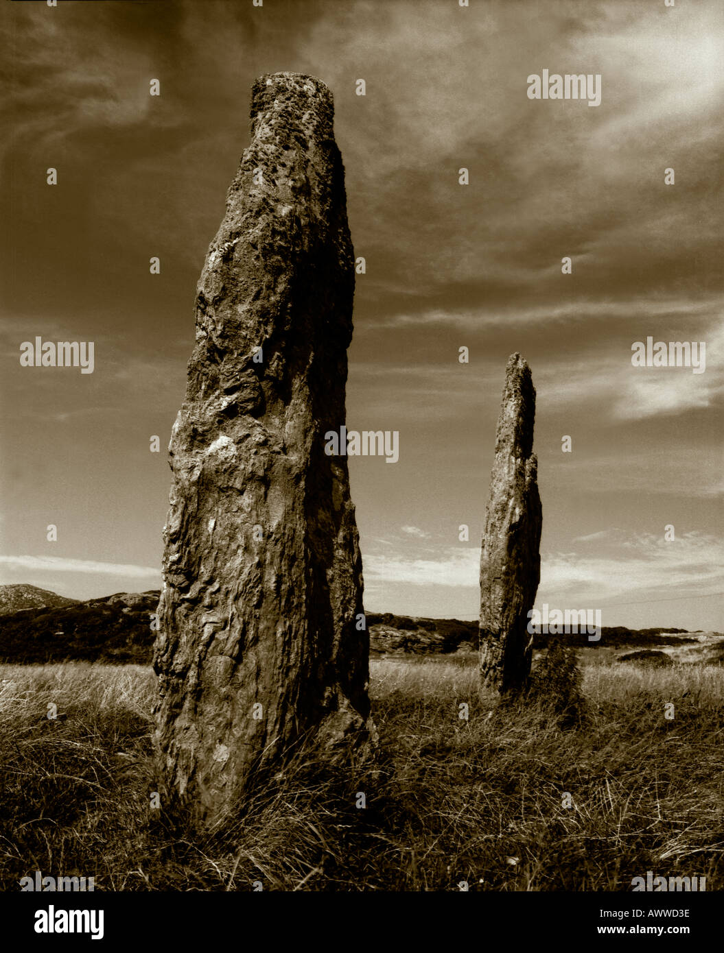 Standing Stones Holy Island Anglesey North West Wales Stock Photo - Alamy