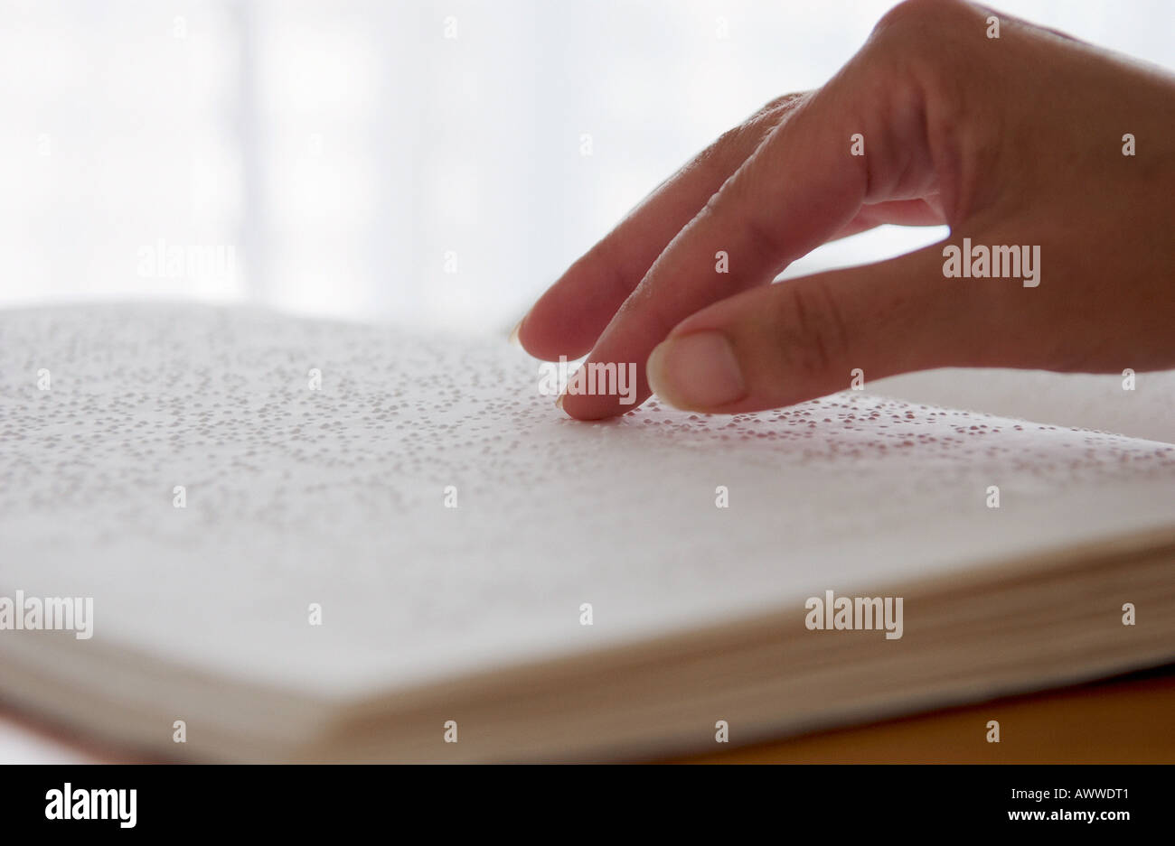 blind person reading Stock Photo - Alamy