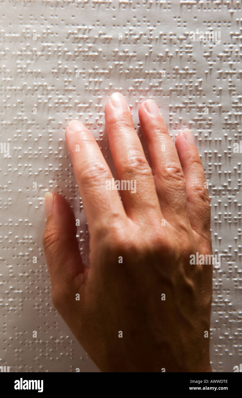 Blind Person Writing