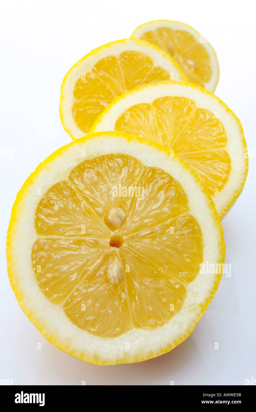 Lemon slices, close-up Stock Photo - Alamy