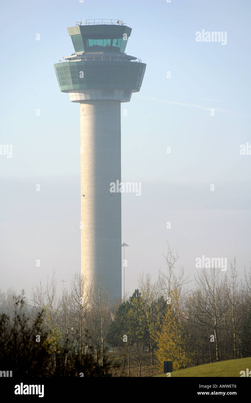 The control tower at Stansted airport, Essex, England, UK Stock Photo ...