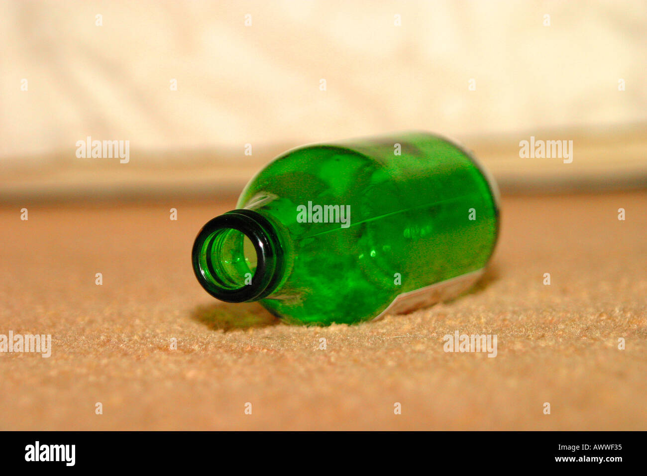 Empty beer bottle floor hi-res stock photography and images - Alamy