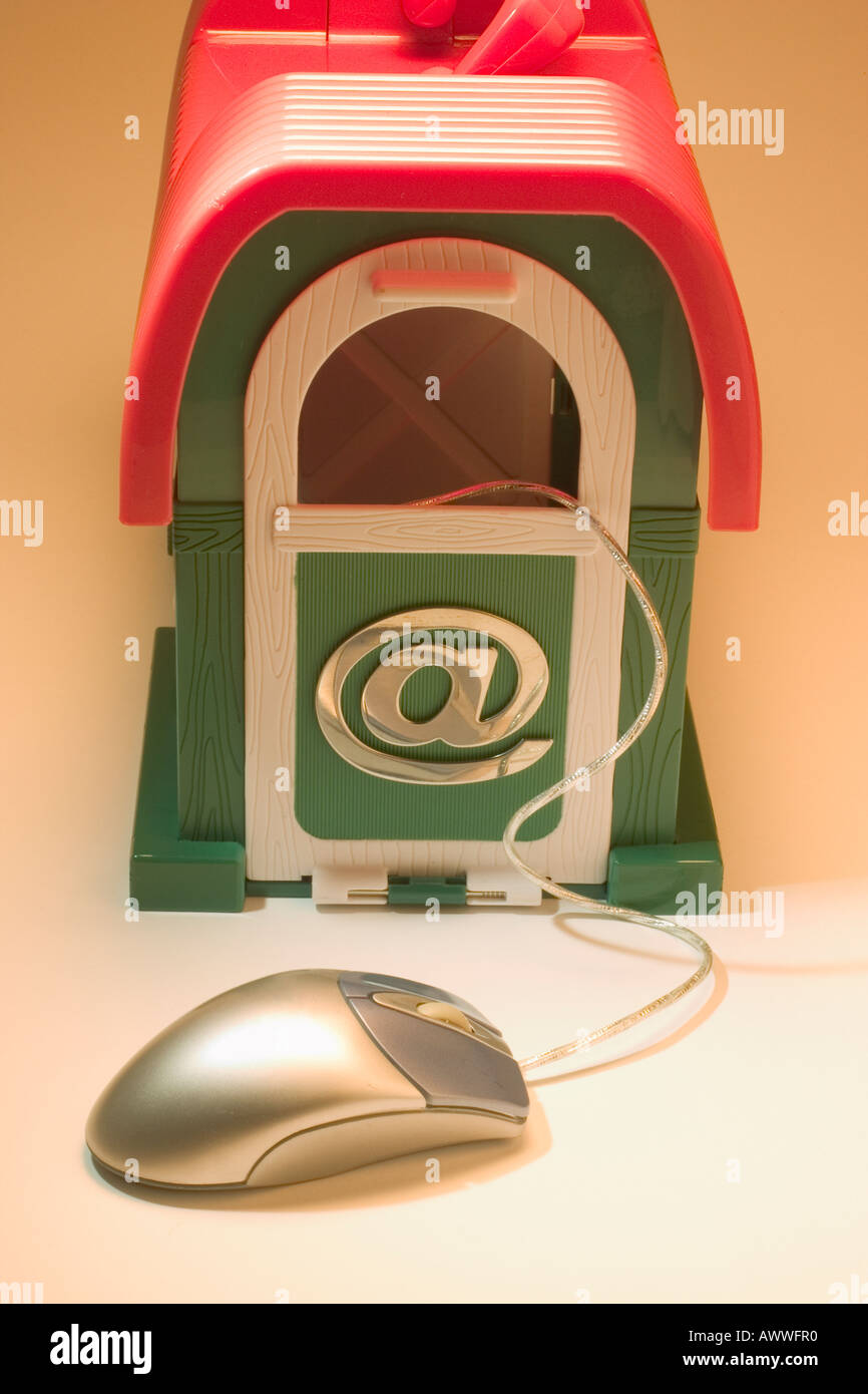 Computer Mouse and Letter Box Stock Photo - Alamy