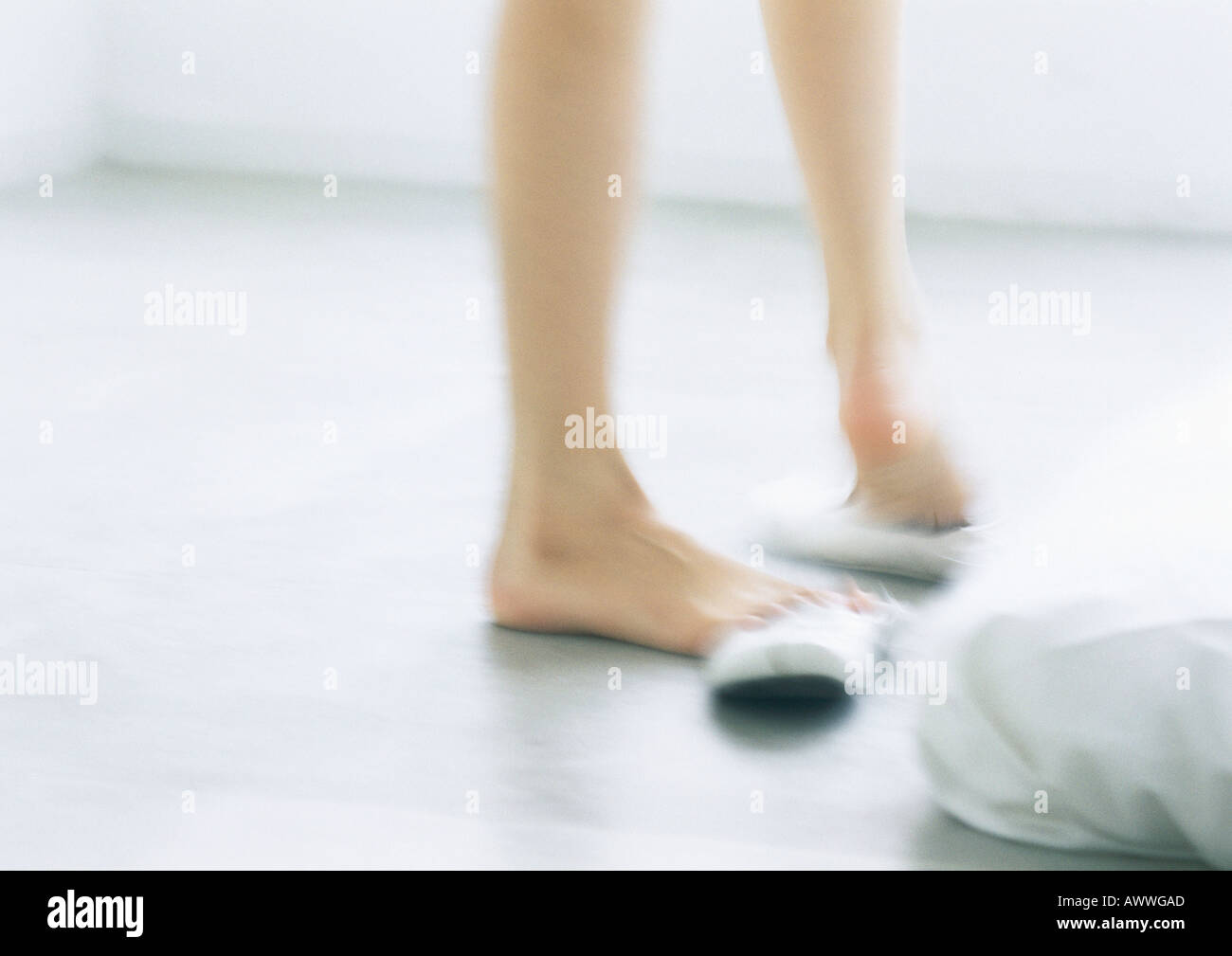 Woman's legs, lower section, blurred Stock Photo - Alamy