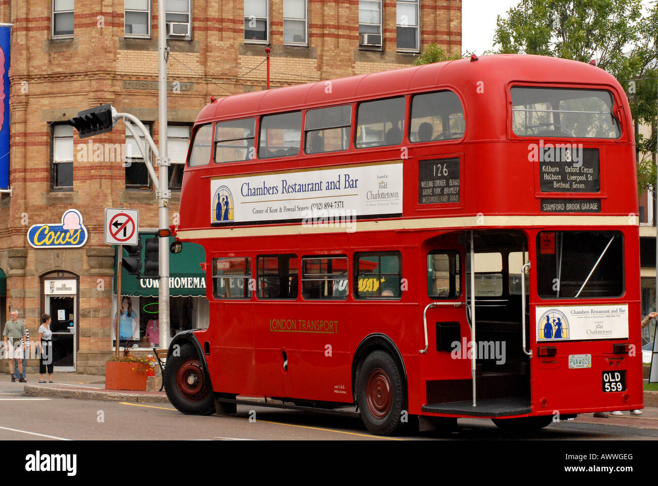 Canada Prince Edward Island Touristic bus Stock Photo - Alamy