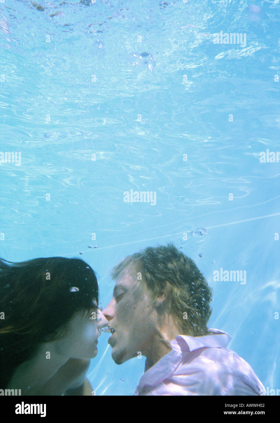 Woman underwater clothed hi-res stock photography and images - Alamy