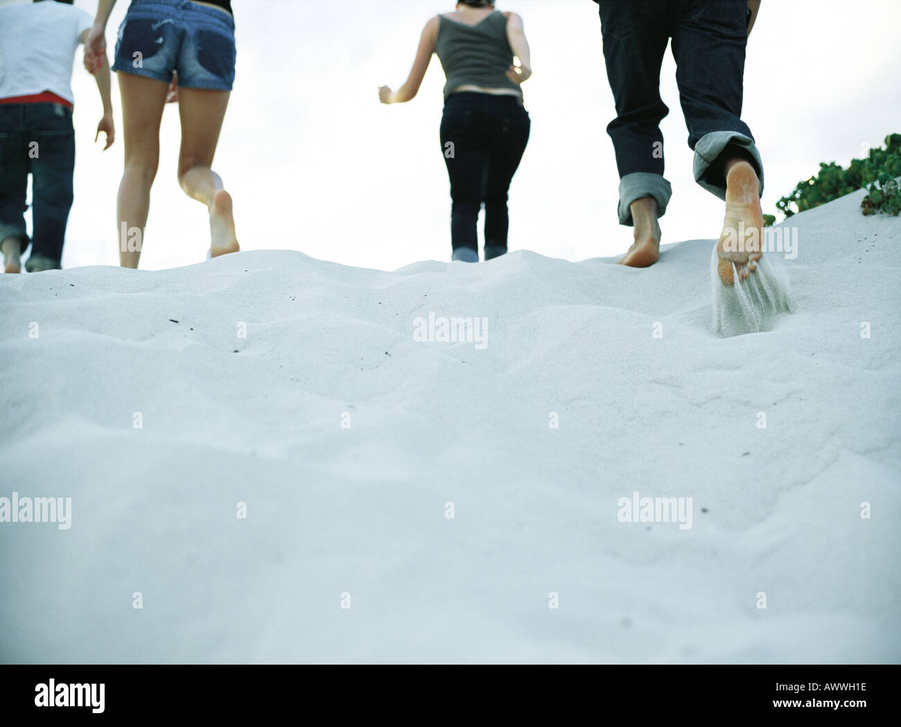 Back view of four friends running hi-res stock photography and images ...