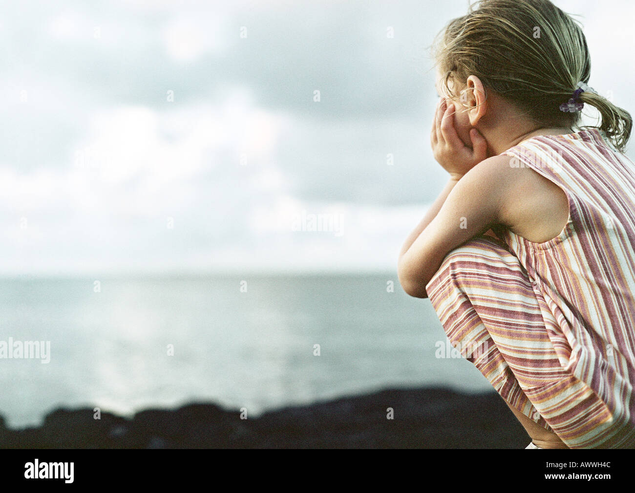 Crouching Person Back View