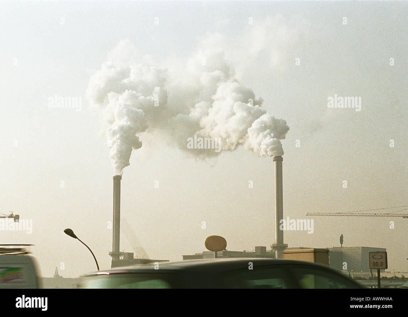 Industry chimneys emitting gases hi-res stock photography and images ...