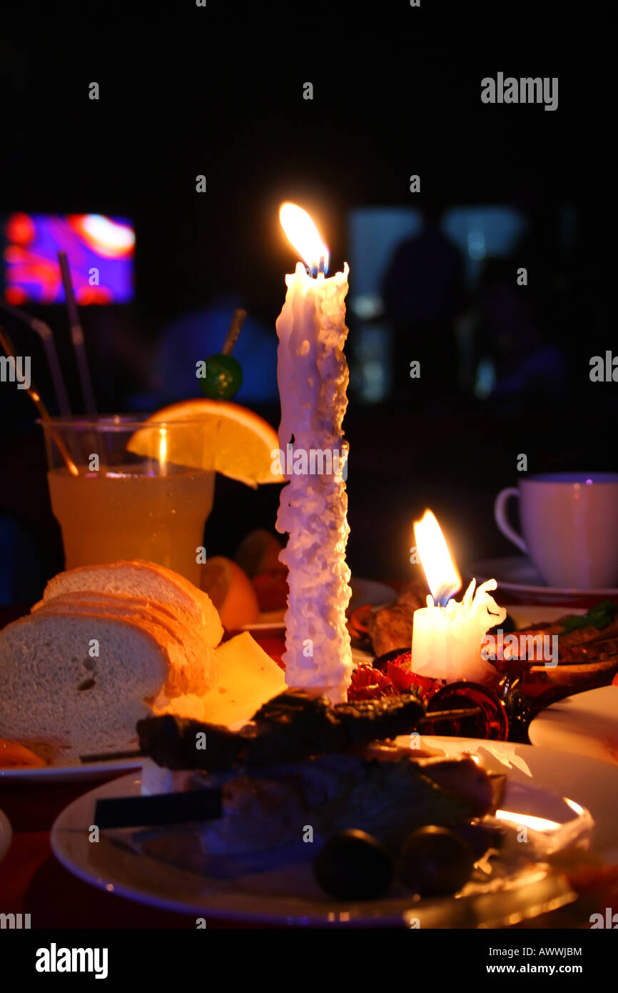 Cosy party night club food Stock Photo - Alamy