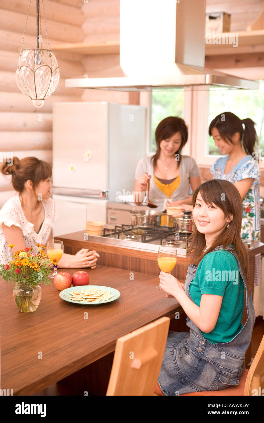 Young female spending time home hi-res stock photography and images - Alamy