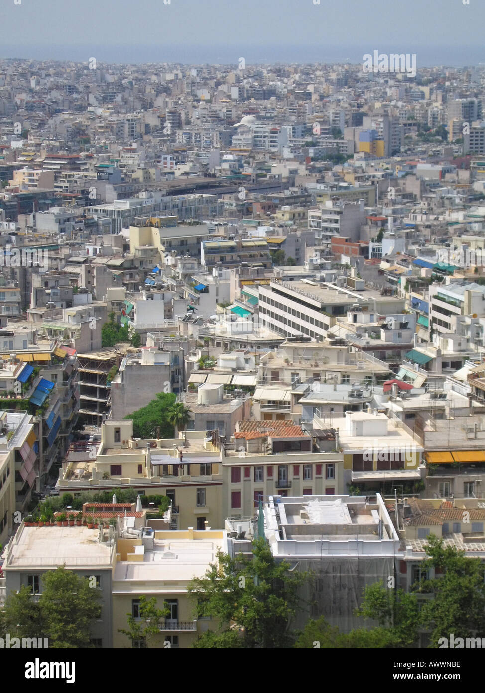 athens from above Stock Photo - Alamy