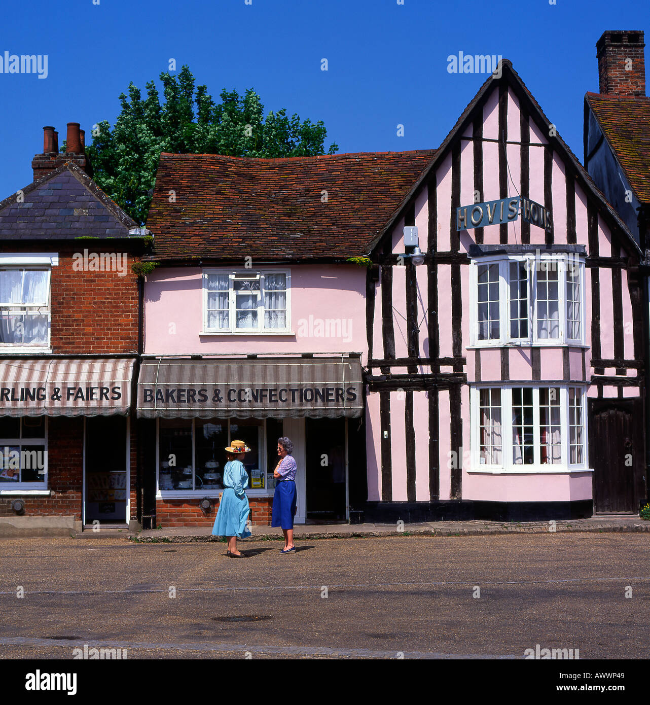 Market Square in Lavenham Suffolk England Stock Photo - Alamy