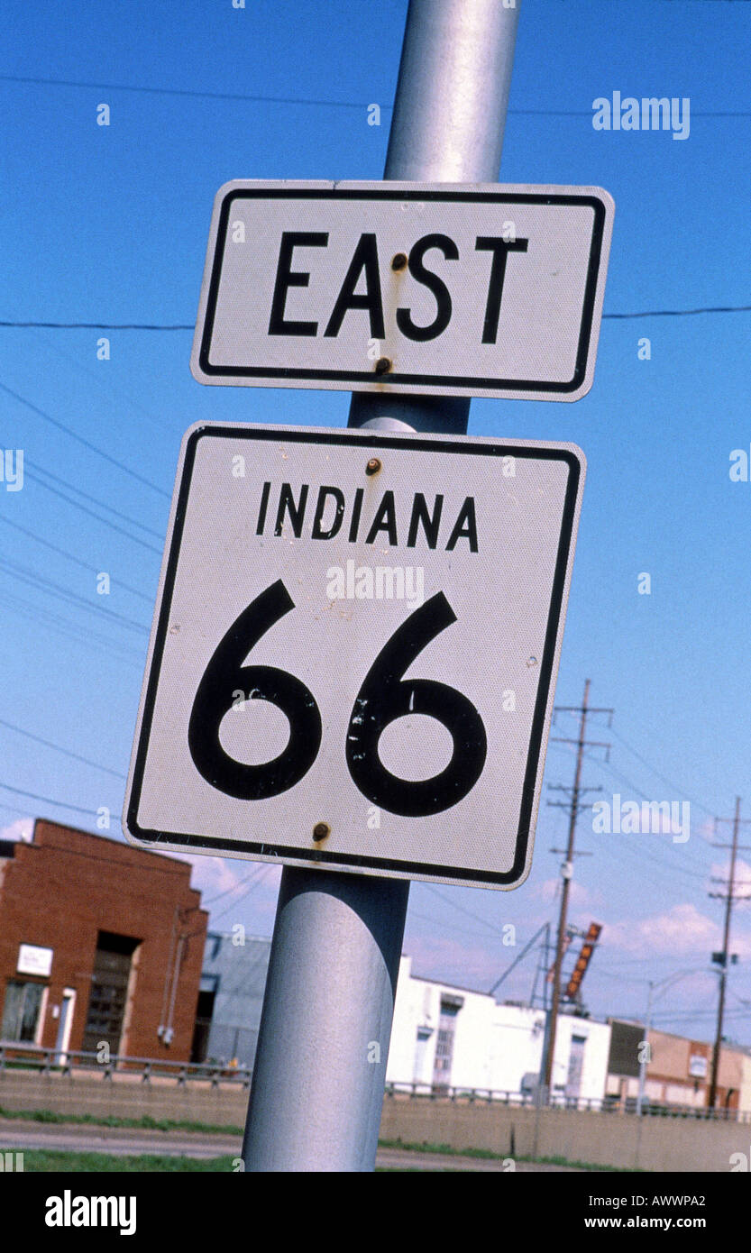 Logo of route 66 hi-res stock photography and images - Alamy