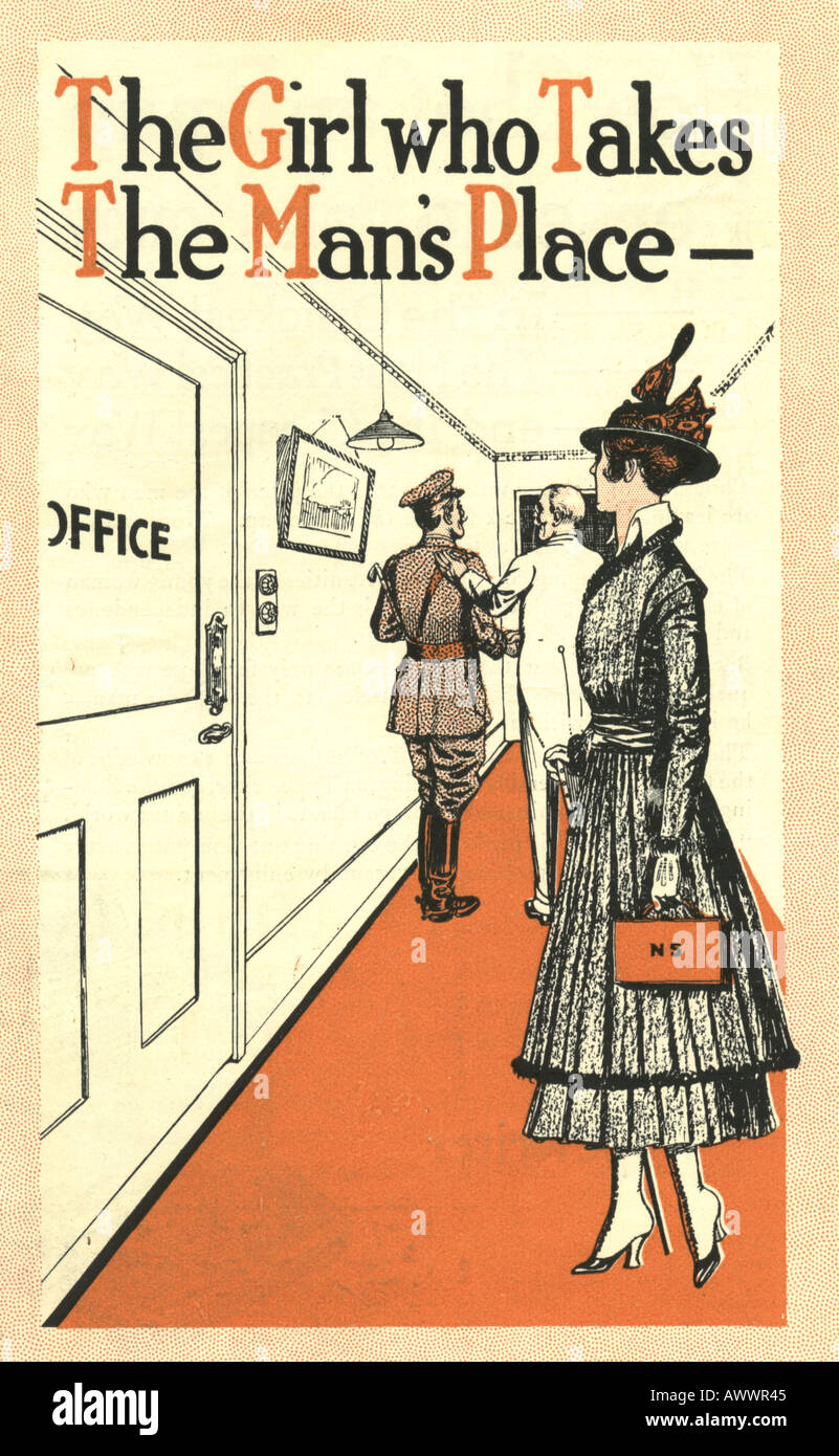 WW1 women's role circa 1916 Stock Photo - Alamy