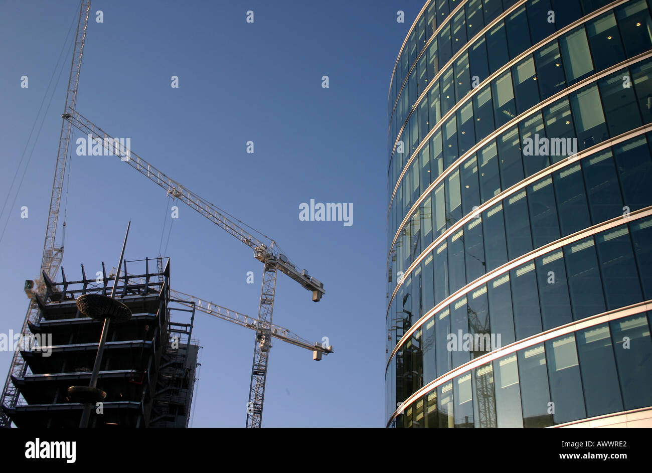 Office buildings on London South Bank Stock Photo - Alamy