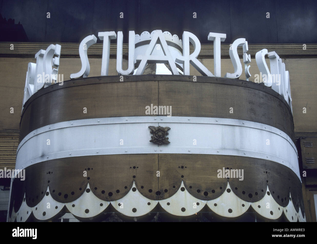 Sign advertising formal wear store Stock Photo - Alamy