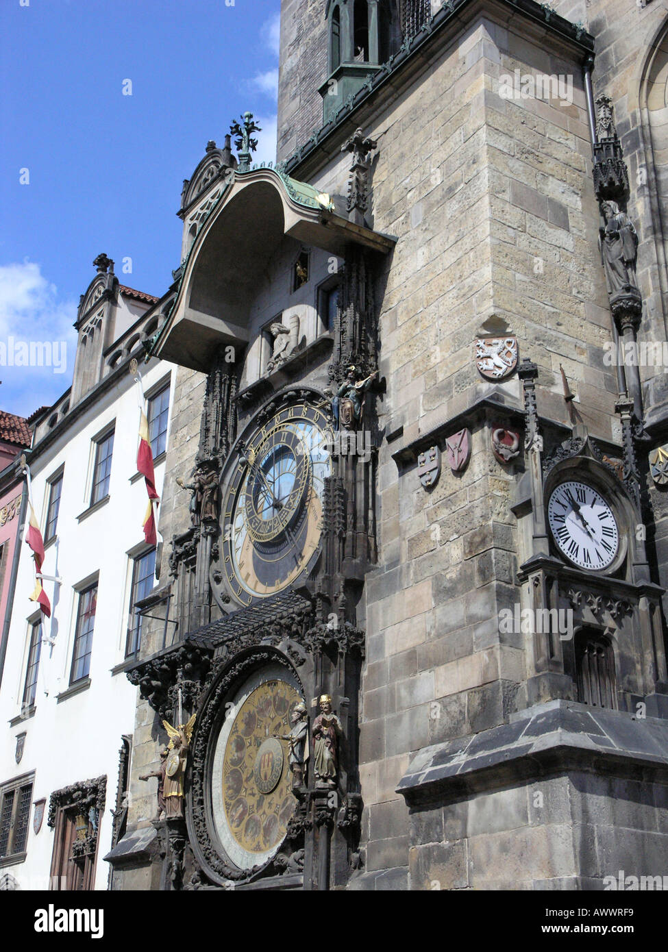 Astronomical Clock Old Town Square Prague Czech Republic Stock Photo ...