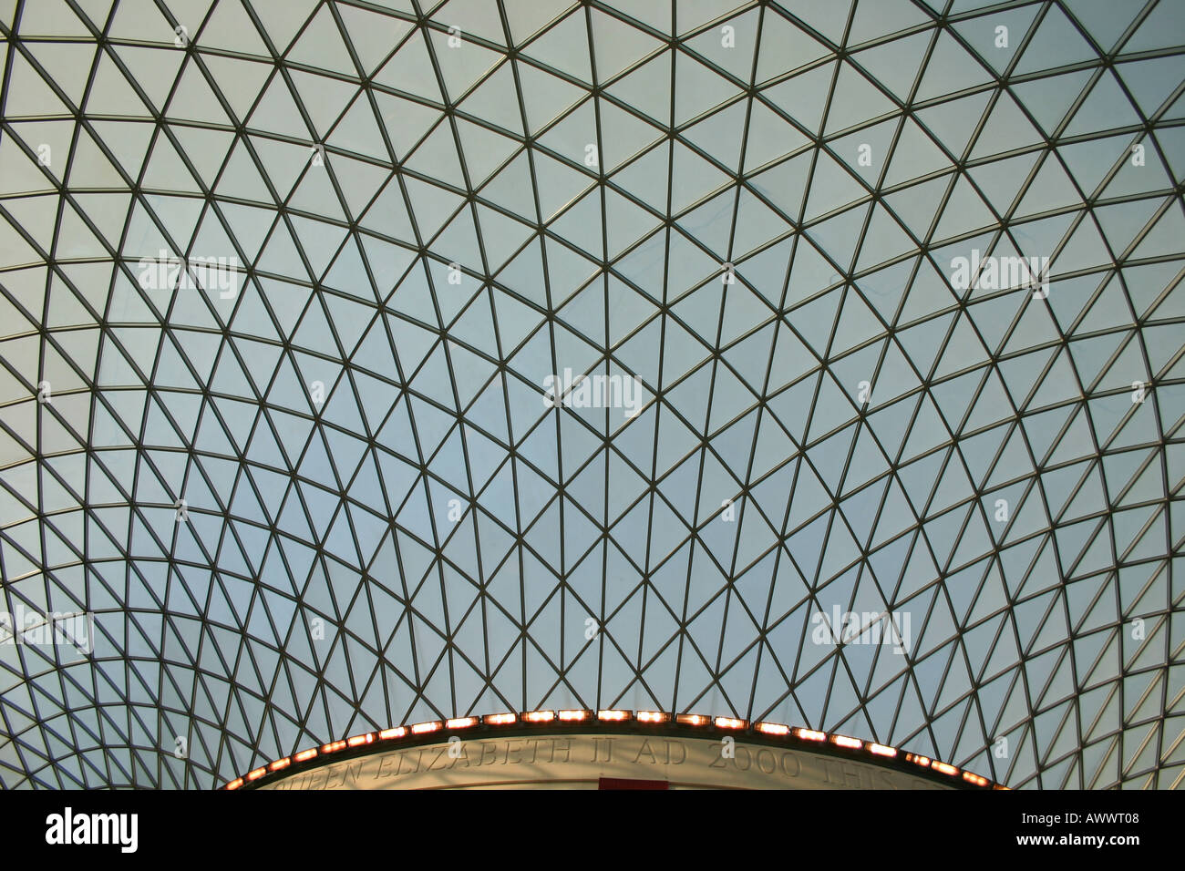 Norman Foster Designed Great Court Roof at the British Museum Stock ...