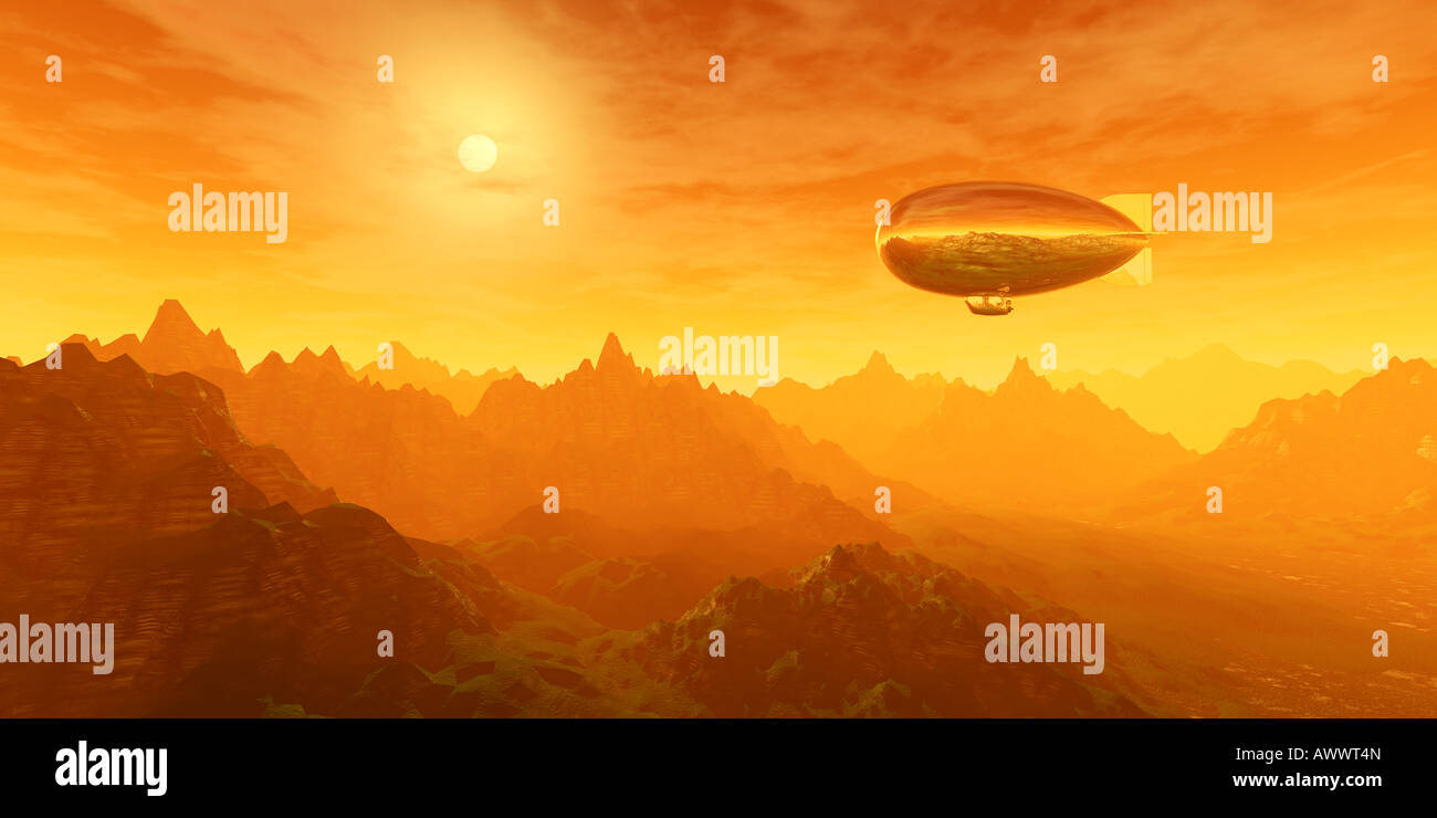 Zeppelin sunset hi-res stock photography and images - Alamy