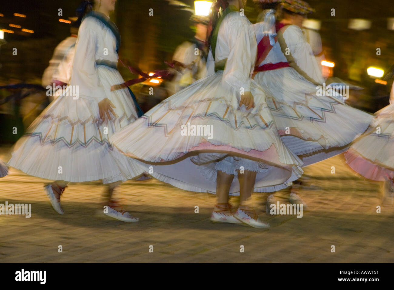 Female traditional dancers, Euskal Dantza Tradixionaleko, in ...