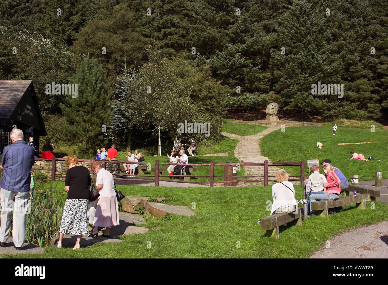Bowland Visitor centre in Beacon Fell Country Park Lancashire Stock ...