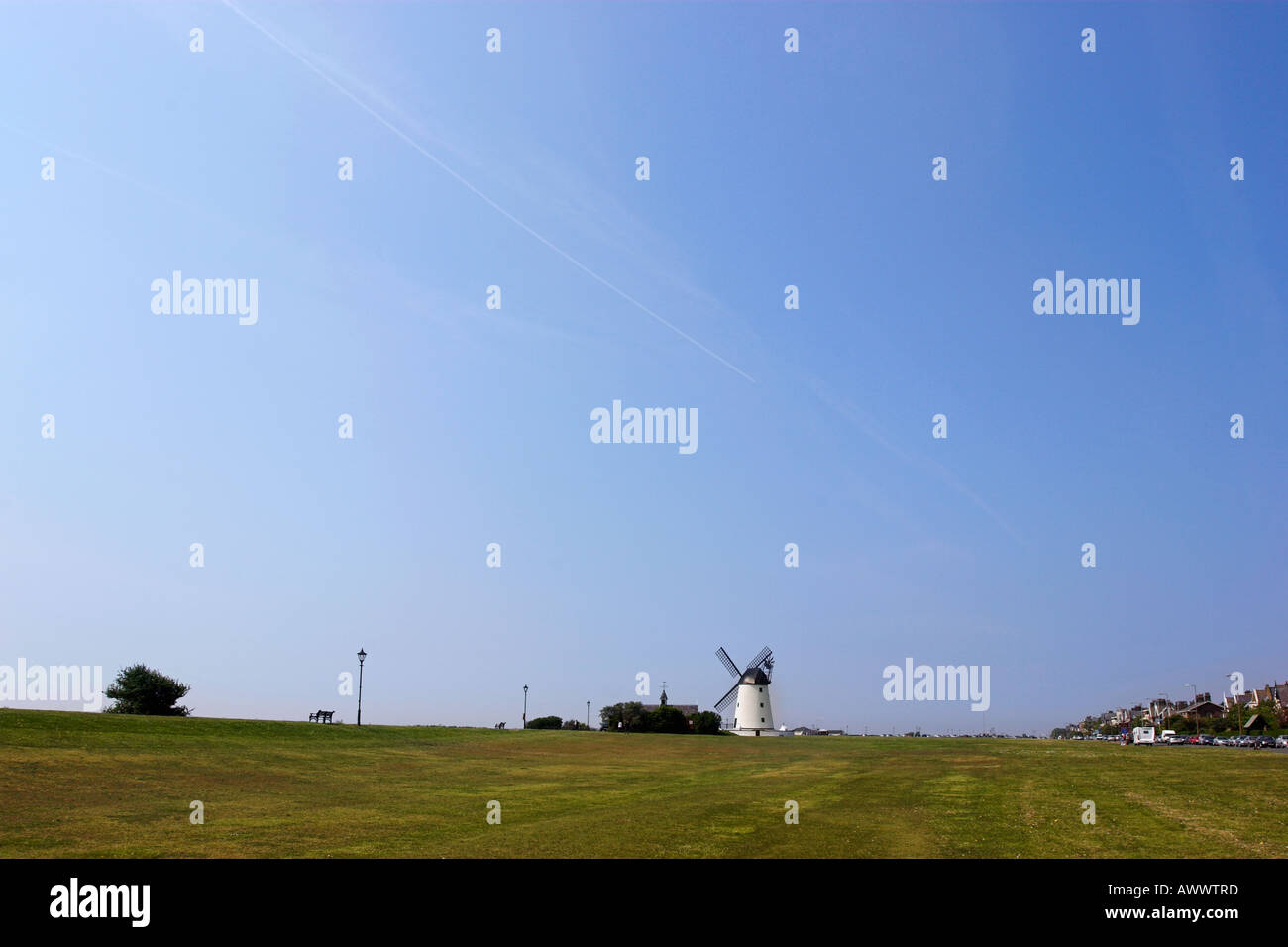 The windmill on the seafront at Lytham Stock Photo - Alamy