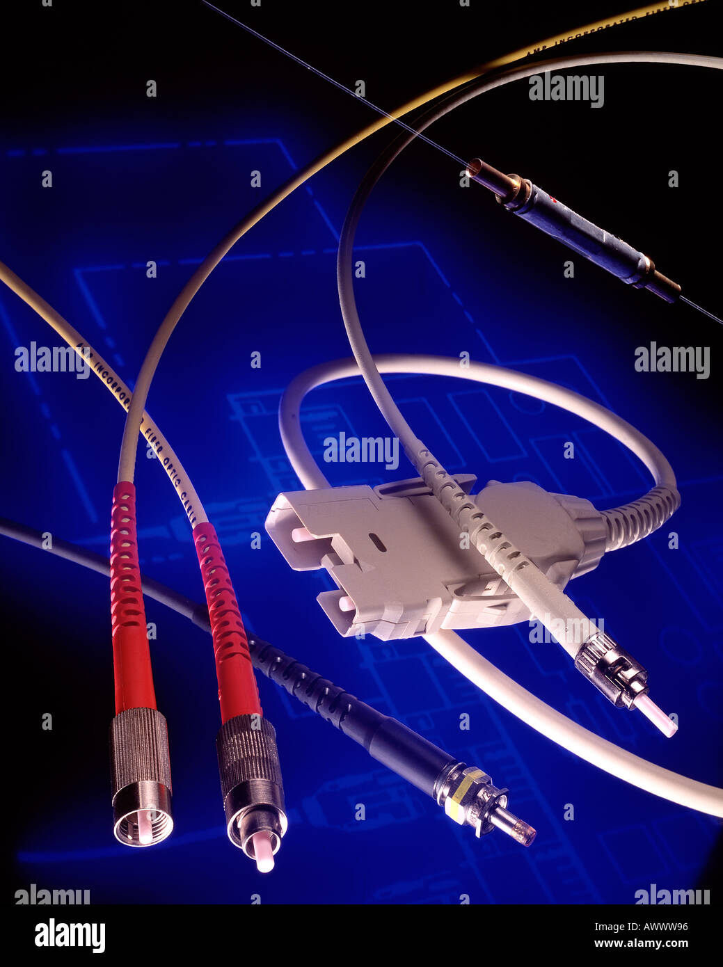 electronic cable connection connectors Stock Photo - Alamy