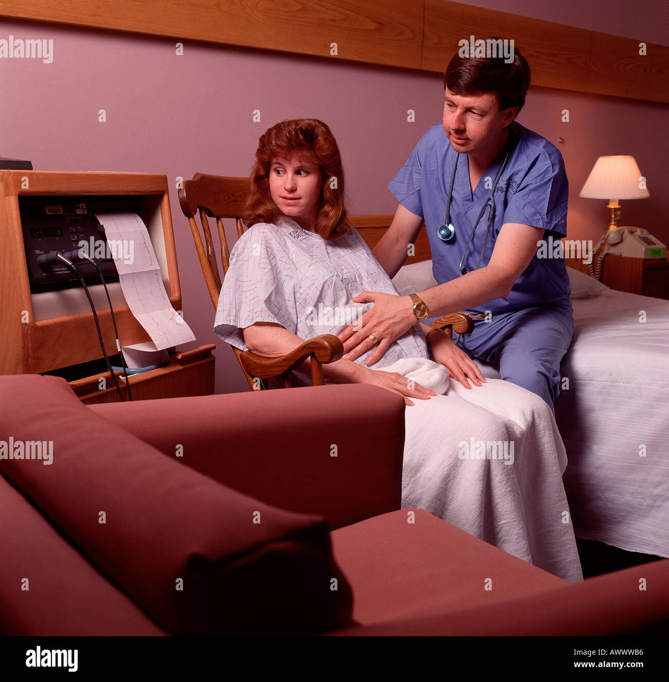 physician doctor obstetrics obstetrical exams mother to be hospital ...