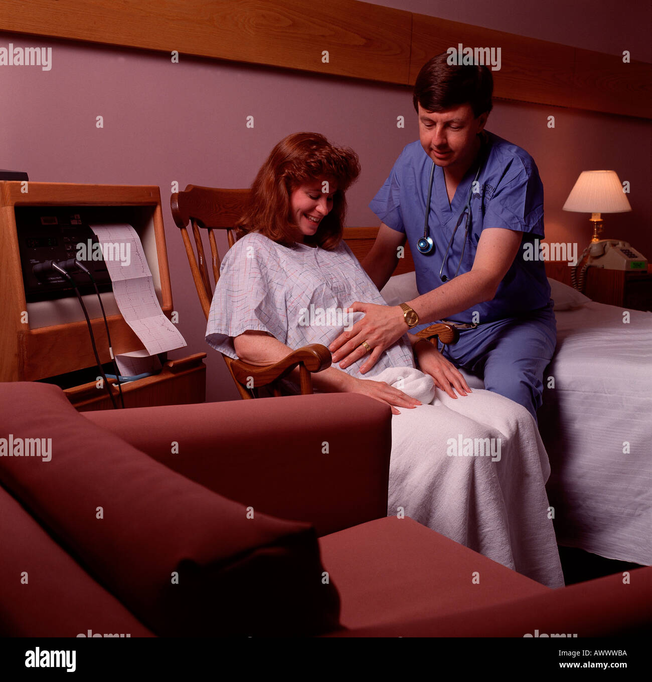physician doctor obstetrics obstetrian exams mother to be hospital ...