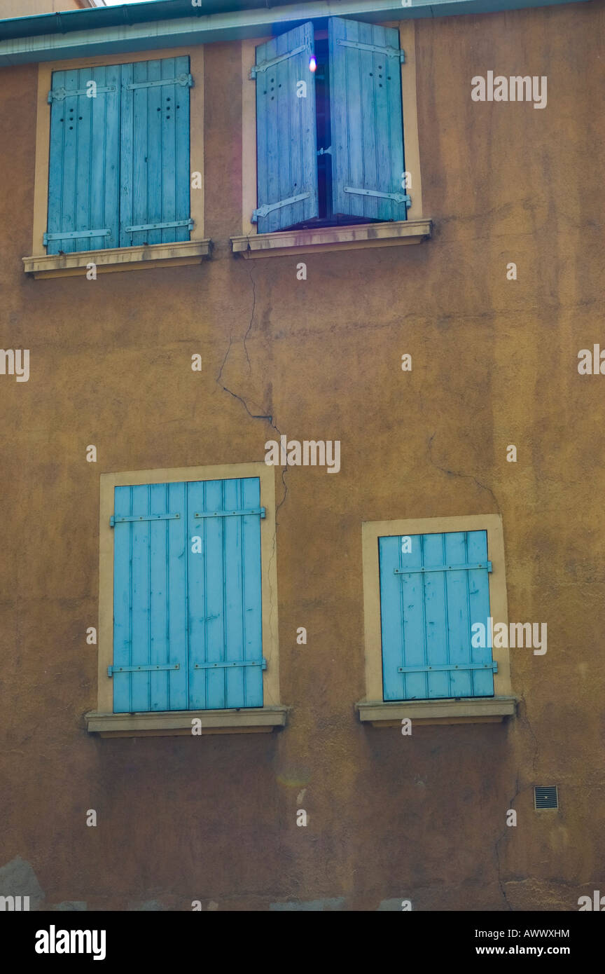 Blue Windows in Lyon, France Stock Photo - Alamy