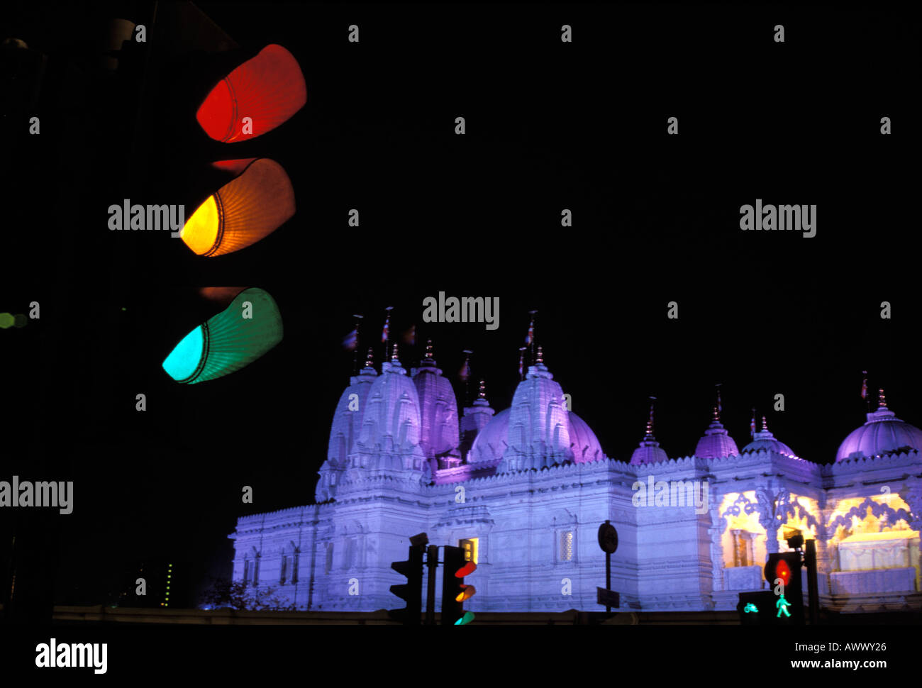 Swaminarayan mandir diwali hi-res stock photography and images - Alamy