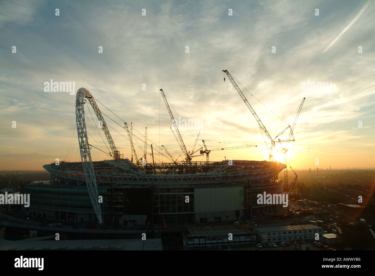 UK North London Wembley stadium under construction Stock Photo - Alamy