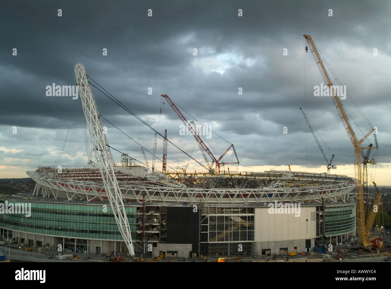 Wembley stadium construction hi-res stock photography and images - Alamy