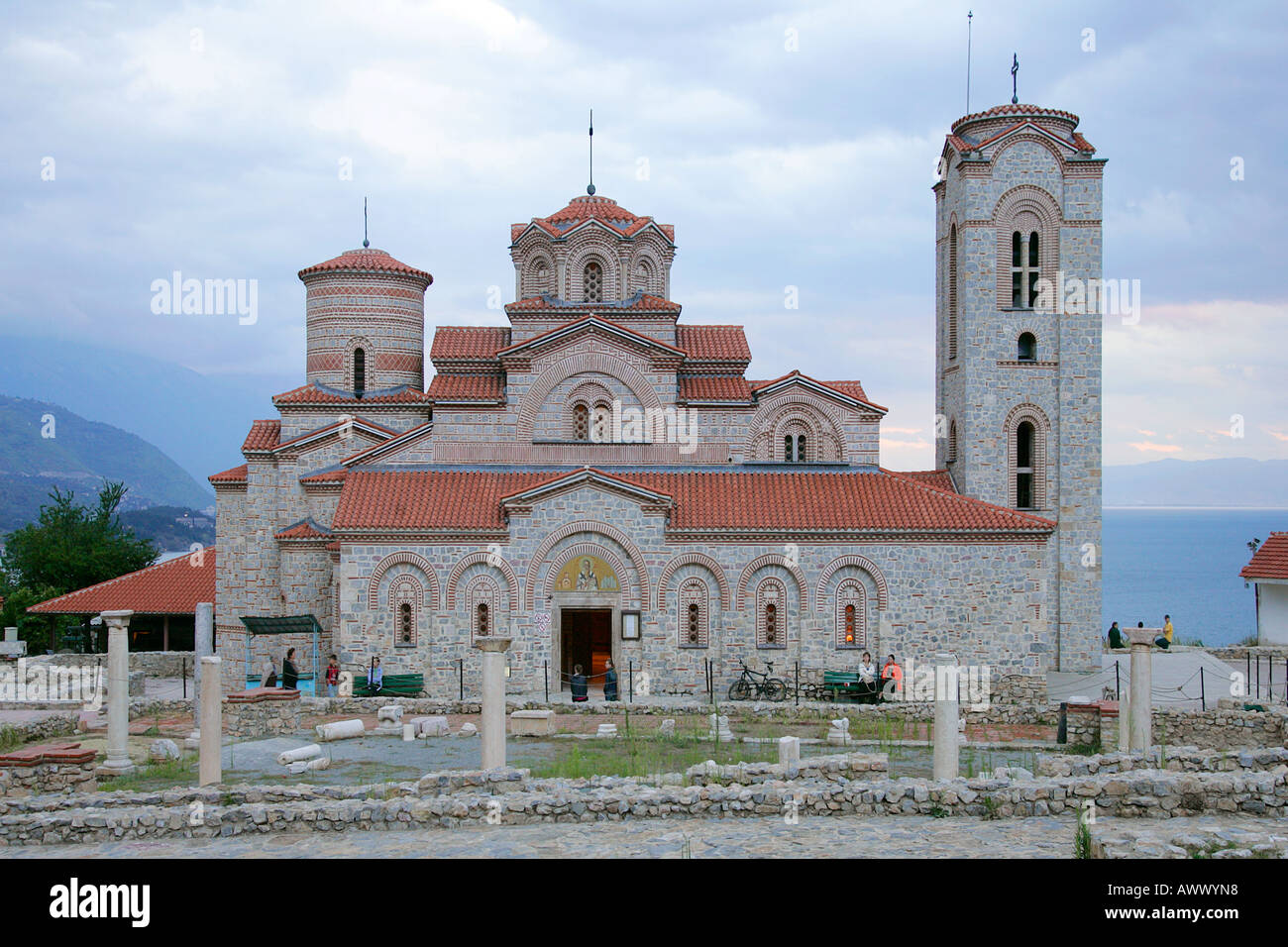 Orthodox Church Ohrid lake Shipter Macedonian local people habit ...