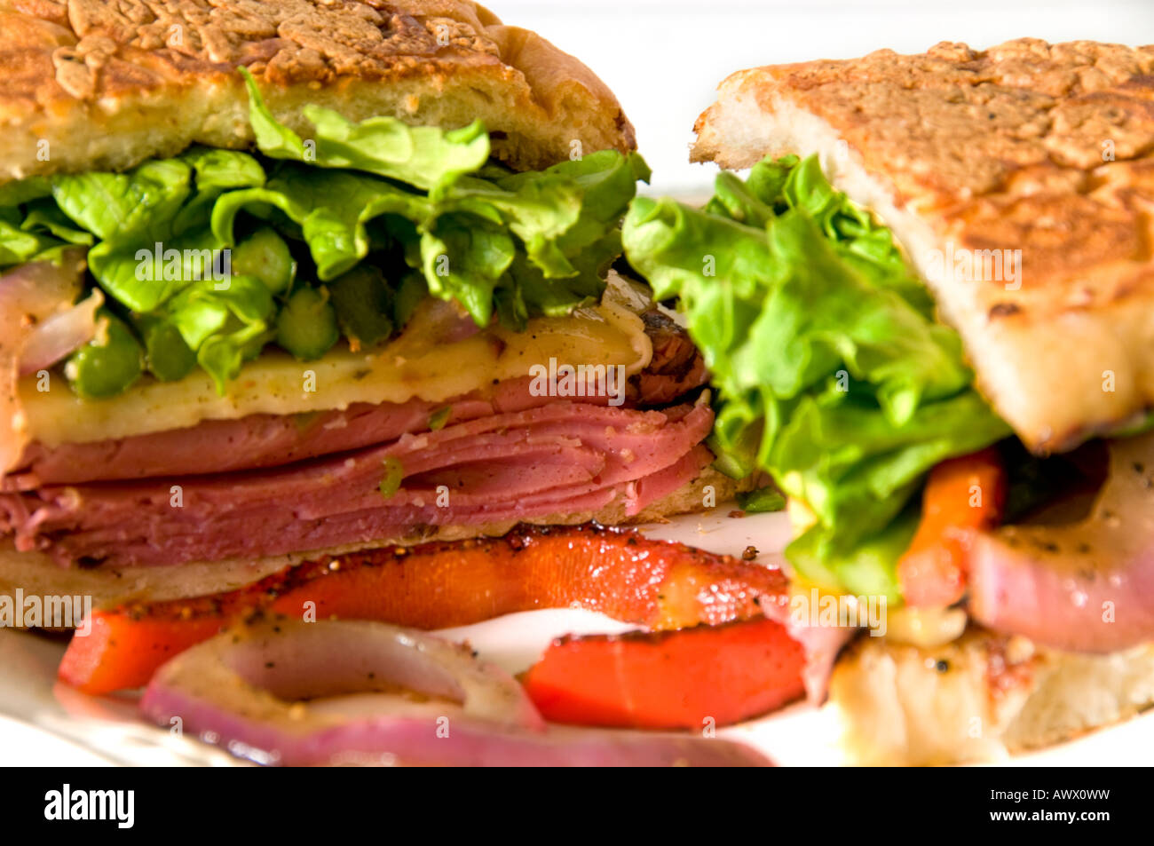 Asiago Cheese Roll Sandwich made with Angus beef pastrami. Oklahoma ...