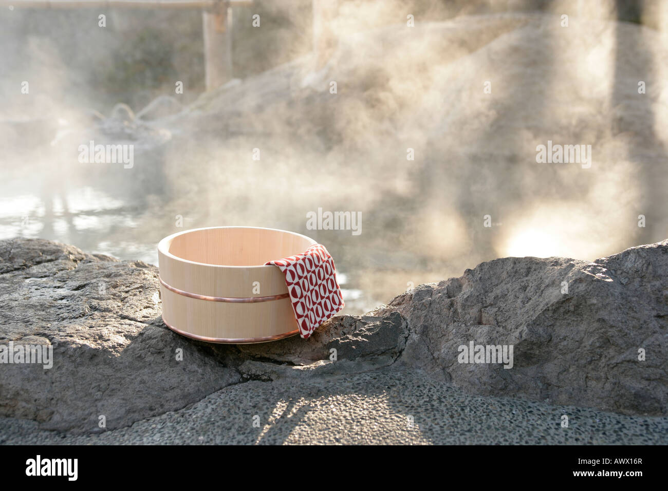 Wooden bucket is full of water hi-res stock photography and images - Alamy