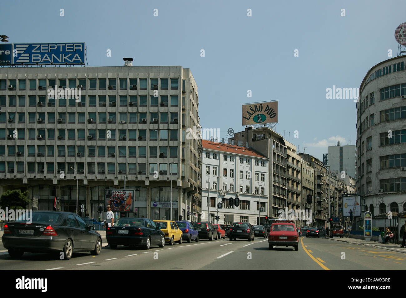 capital city Belgrade Serbia Balkan Peninsula Yugoslavia Stock Photo ...