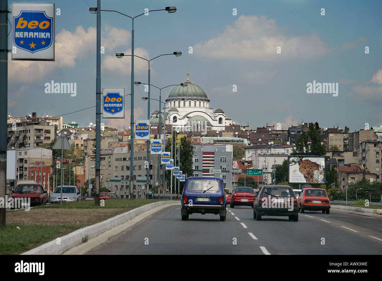 capital city Belgrade Serbia Balkan Peninsula Yugoslavia Stock Photo ...